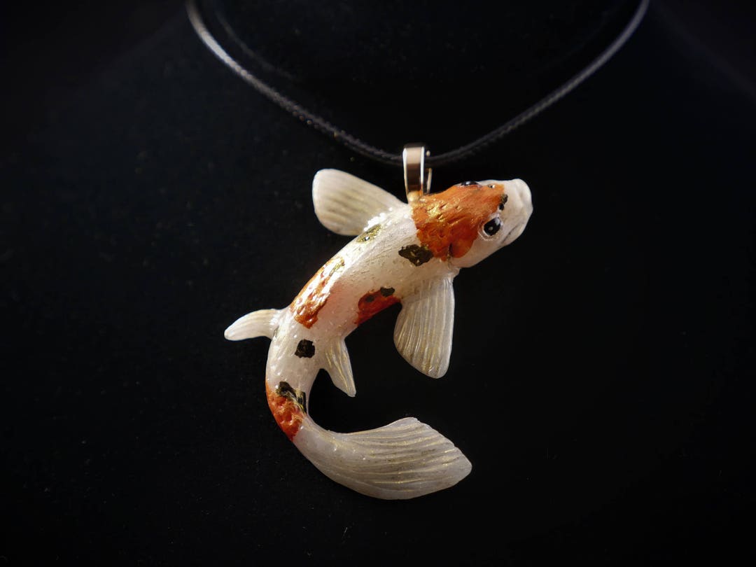 Koi Fish Pendant Necklace - Etsy