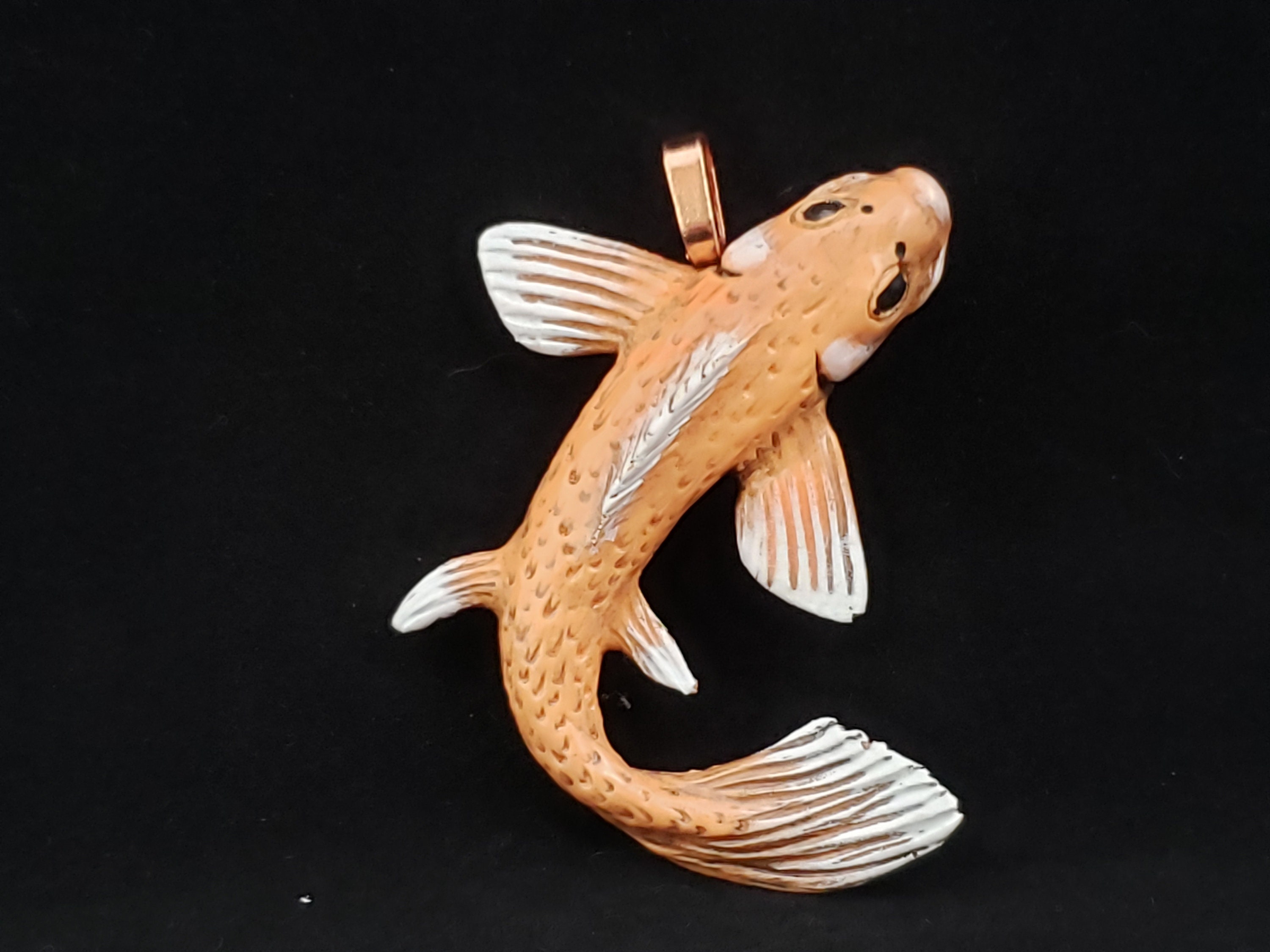 Koi Fish Pendant Necklace - Etsy