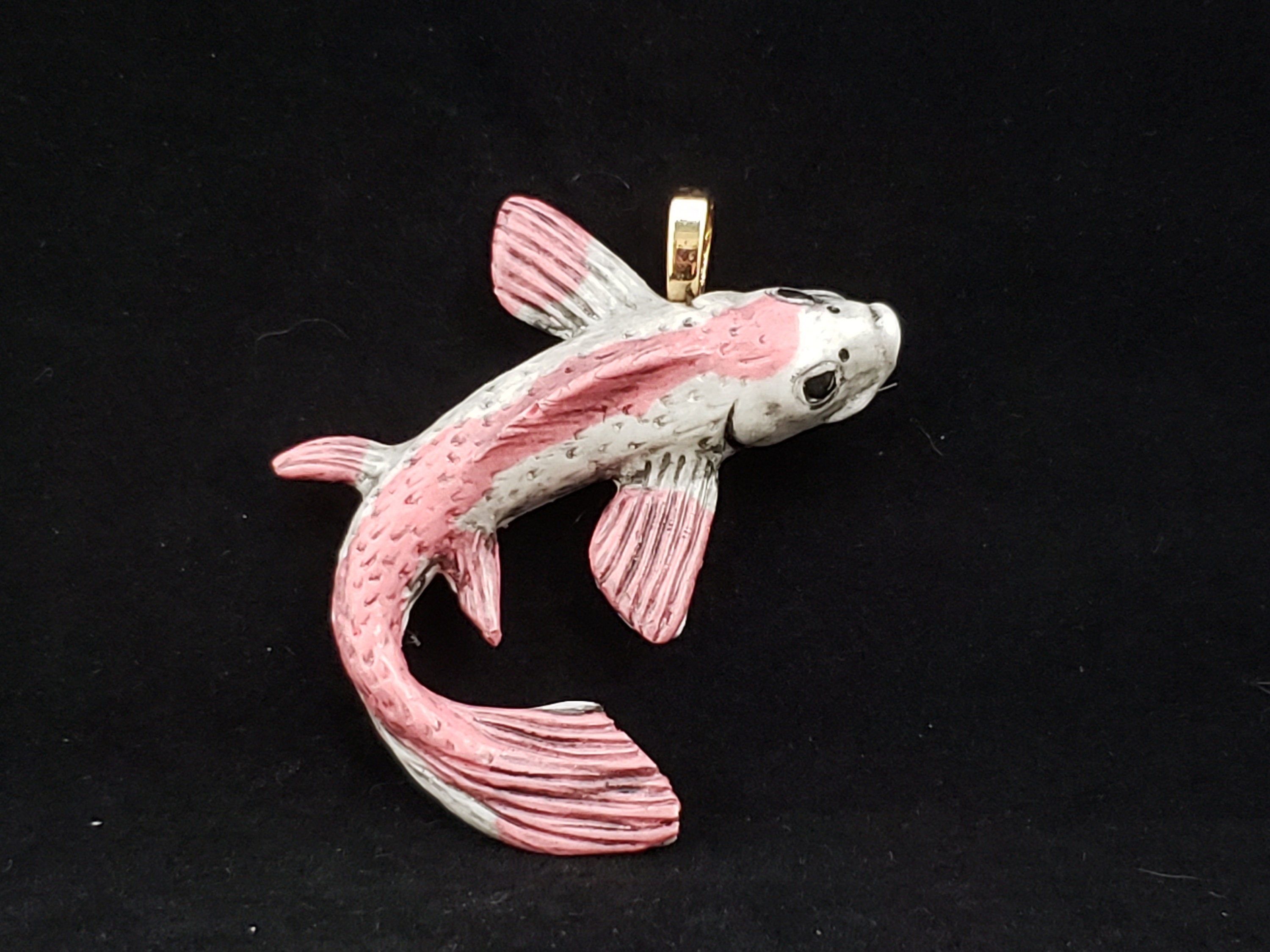 Koi Fish Pendant Necklace - Etsy
