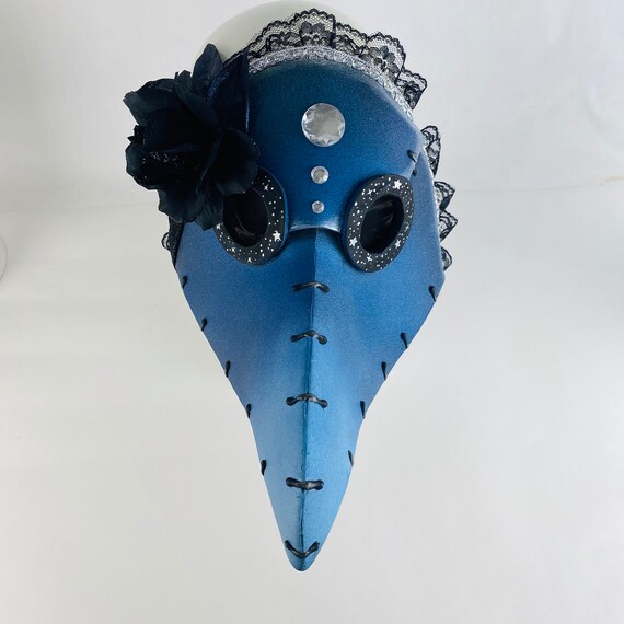 Blue Plague Doctor Mask - Etsy