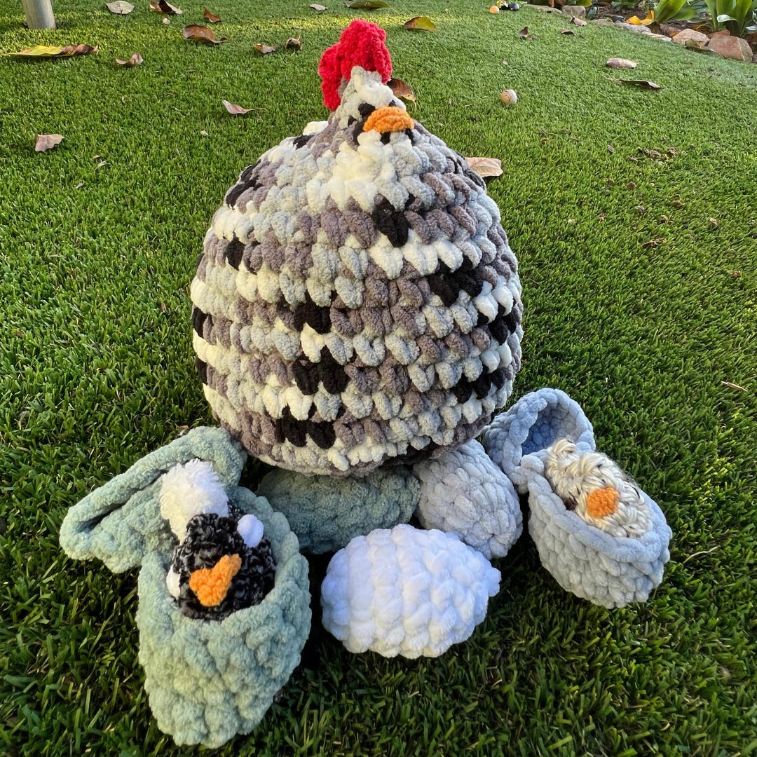 Handmade Crochet Chickens – Your Emotional Support Flock! - Etsy
