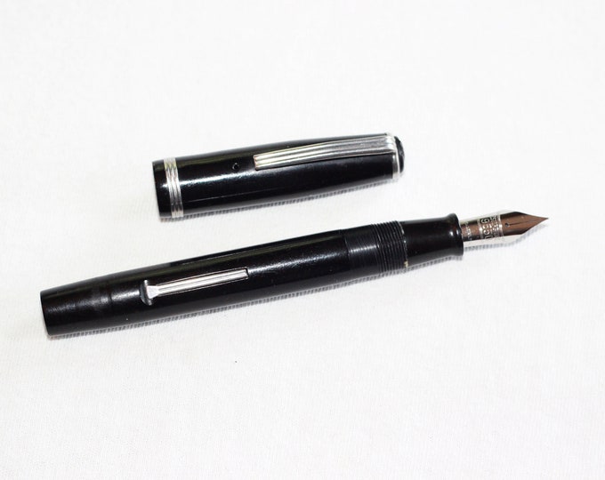 Restored Black Transitional Esterbrook Model J Fountain Pen With a New ...