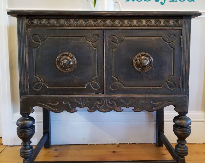 Stunning Antique Distressed Server, Weathered, Farmhouse, Shabby Chic ...