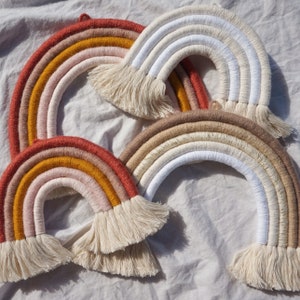 Custom Macrame Rope Rainbow Wall Hanging - Etsy
