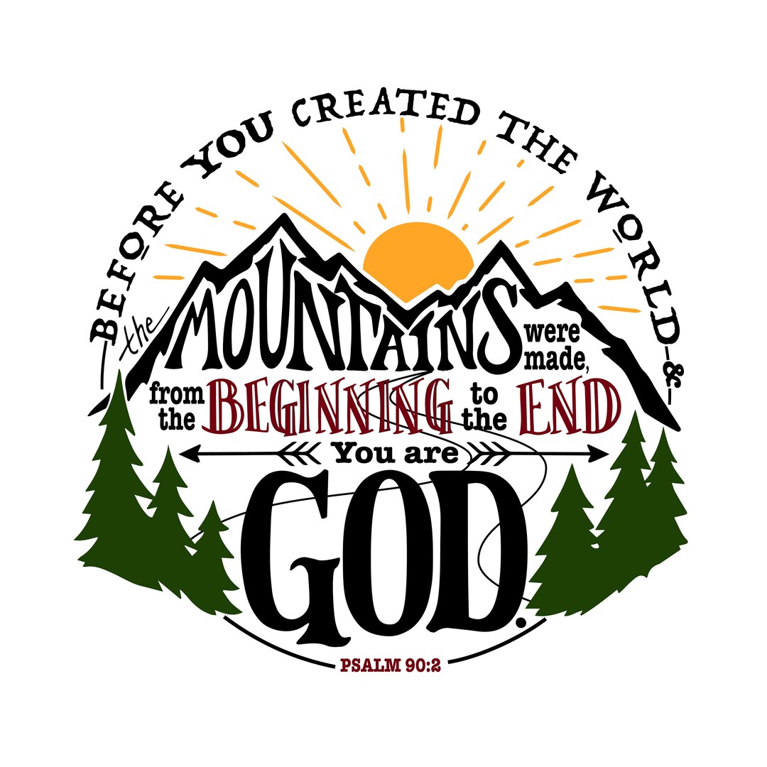 Psalm 90 2 Verse Art Digital Download Etsy