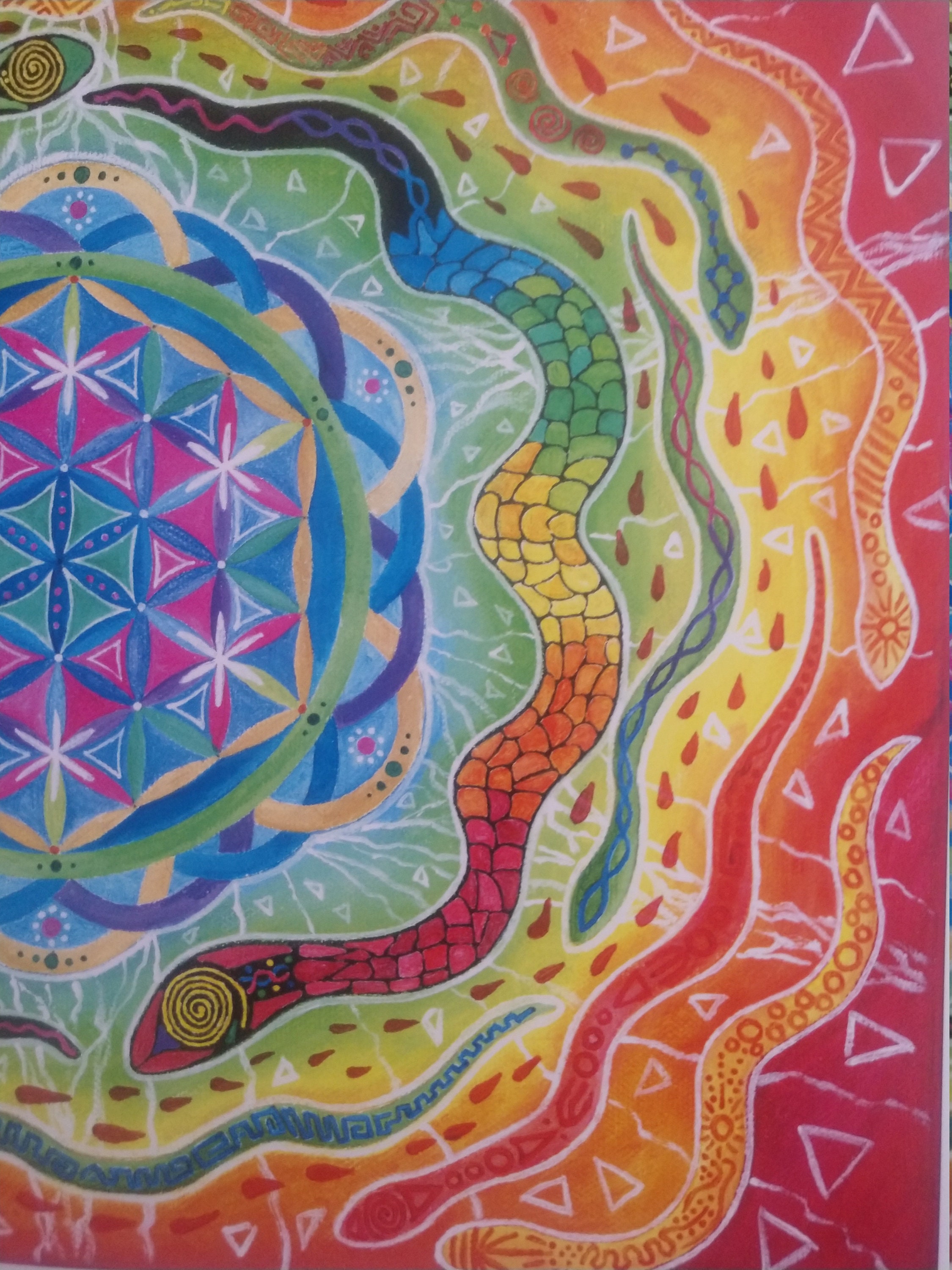 Snake Vortex Sacred Geometry Paper Print - Etsy