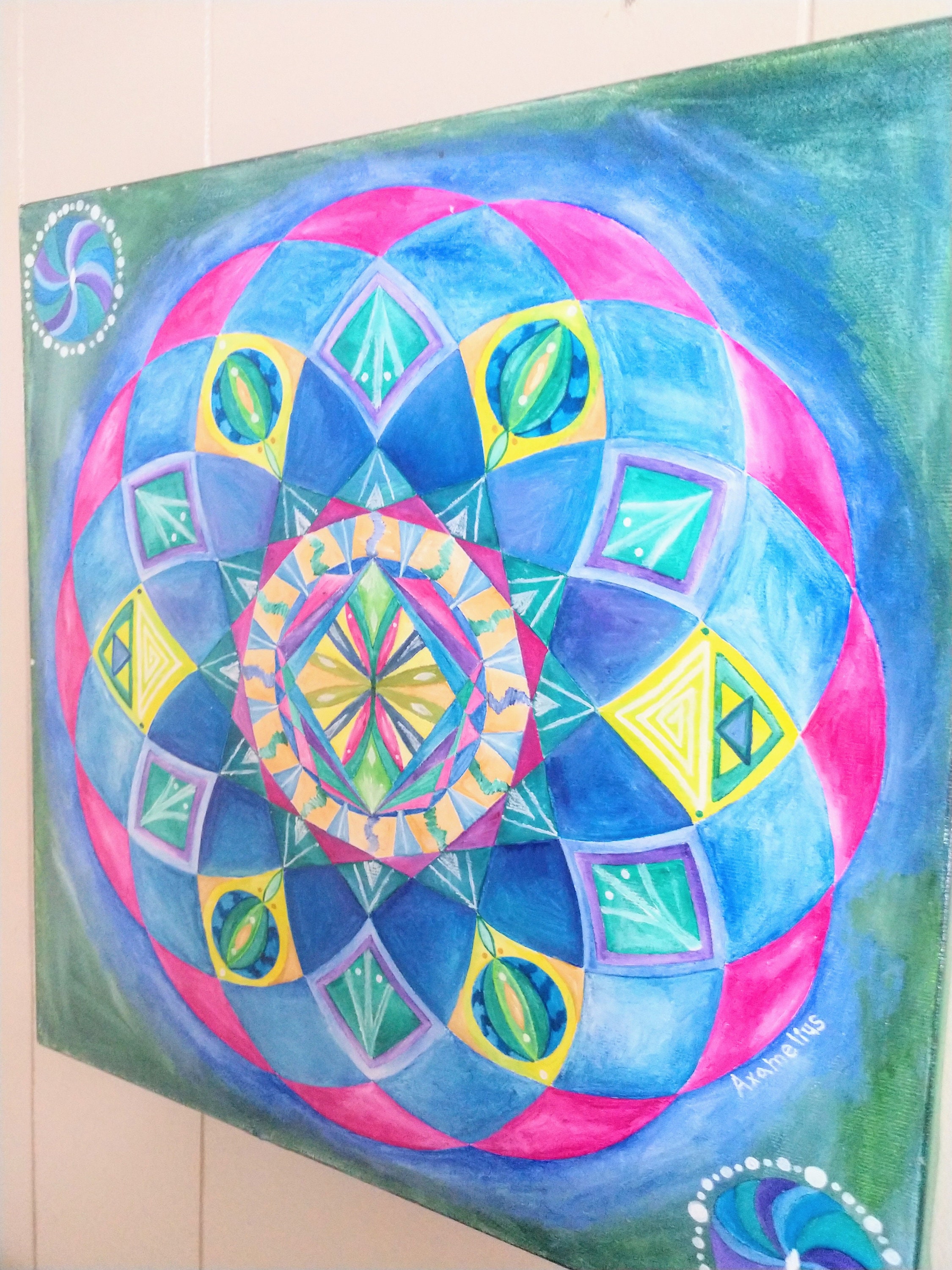Light Torus Portal Sacred Geometry Original Acrylic Canvas - Etsy