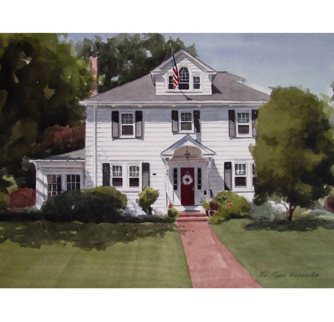 Custom House Painting/ House Portrait Painting/ House Watercolor ...