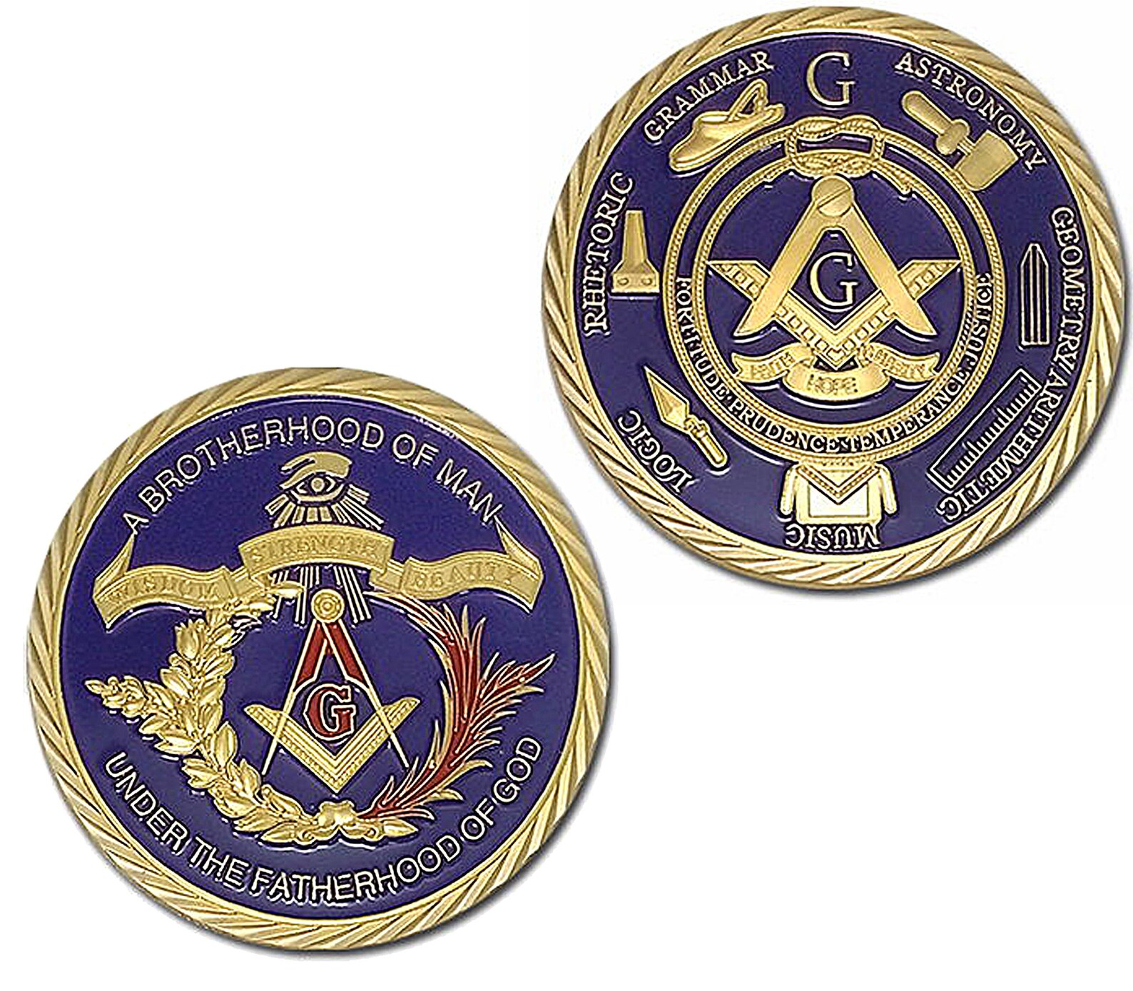 Freemason Heads Tails Challenge Coin Art US Seller FAST - Etsy