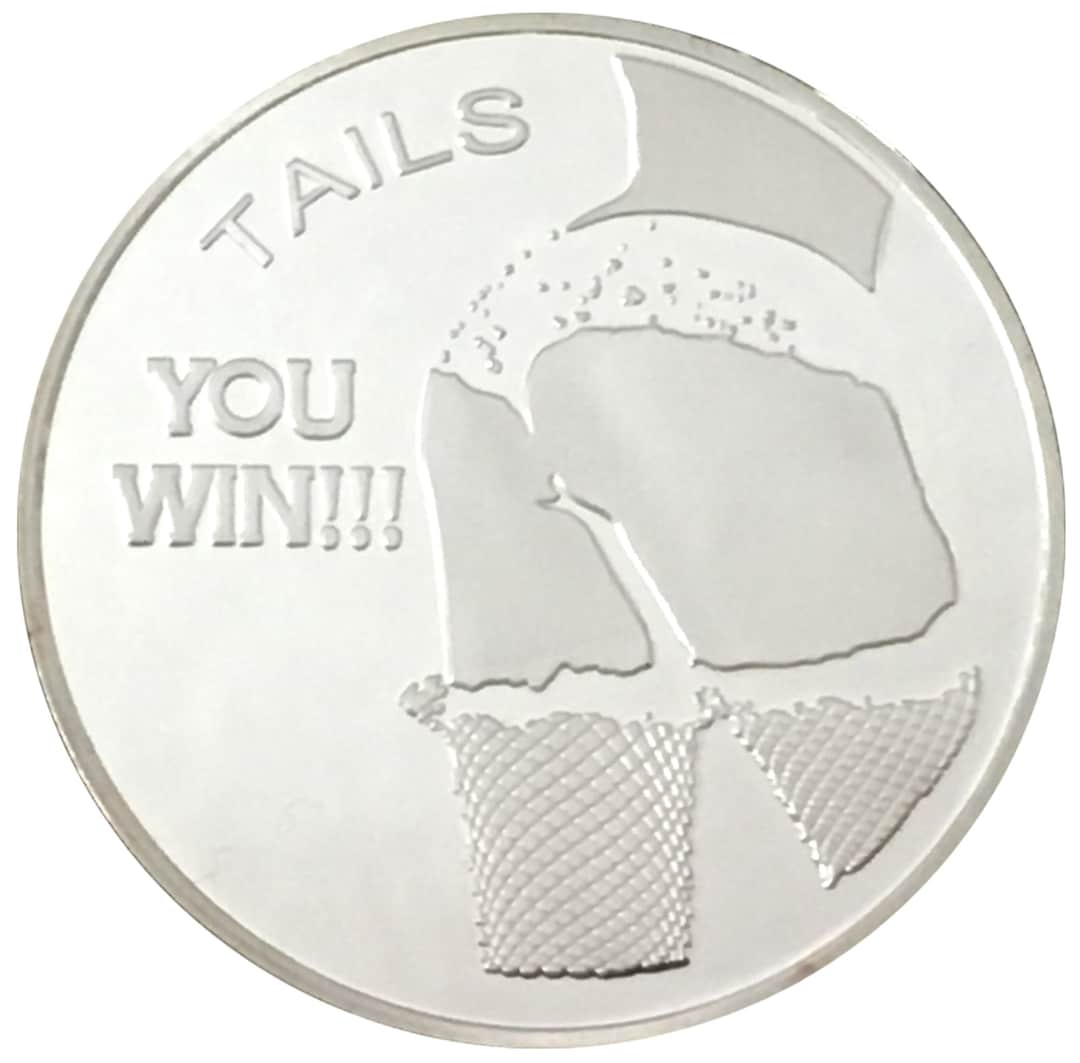 Tail Fin Heads Tails Good Luck Challenge Hobo Coin Art US Seller FAST ...