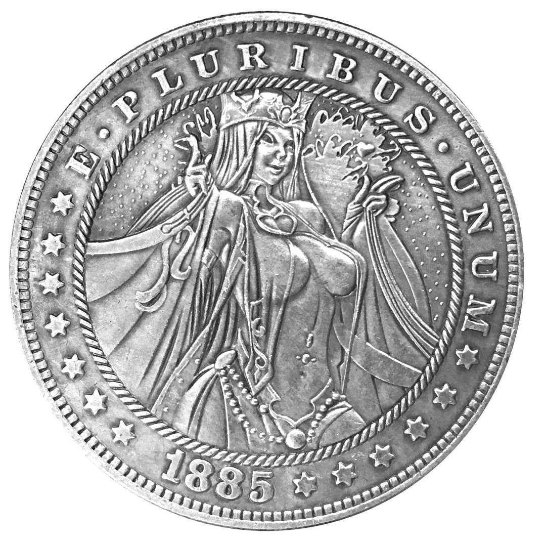 Majestic View V1 Novelty Good Luck Heads Tails Vintage Hobo Coin Art US ...