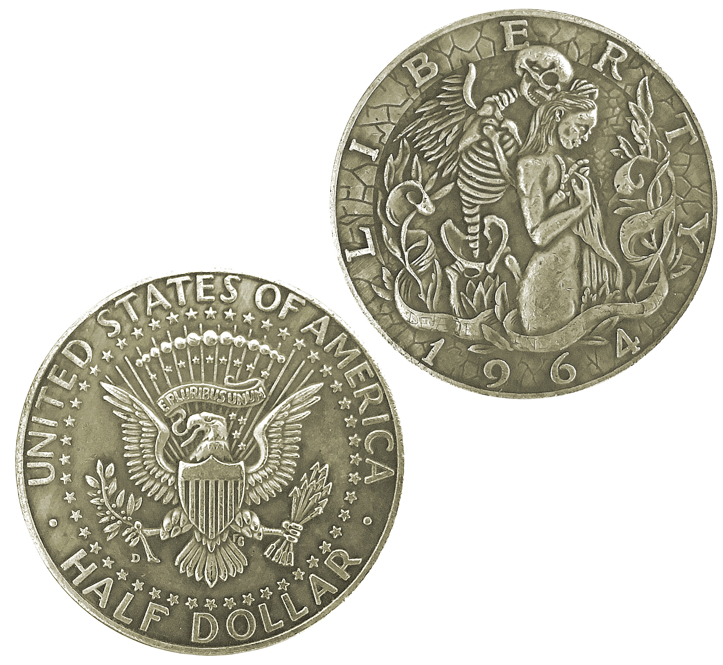 Lilith's Revenge Novelty Good Luck Heads Tails Vintage Hobo Coin Art US ...