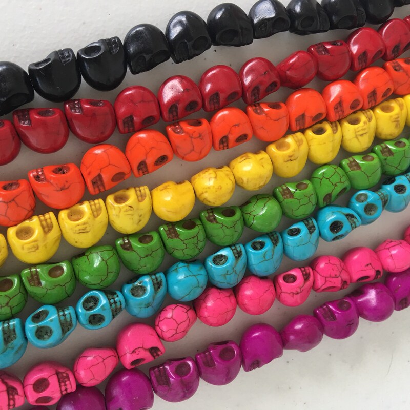 Skull Beads - Etsy