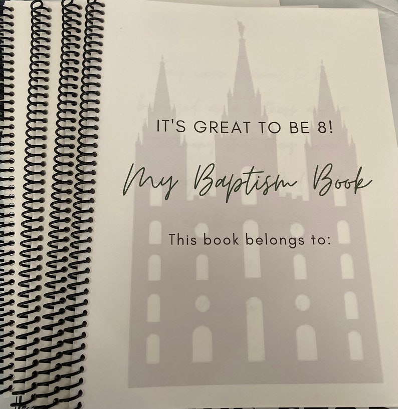 Baptism Prep Book and Journal Printable LDS - Etsy
