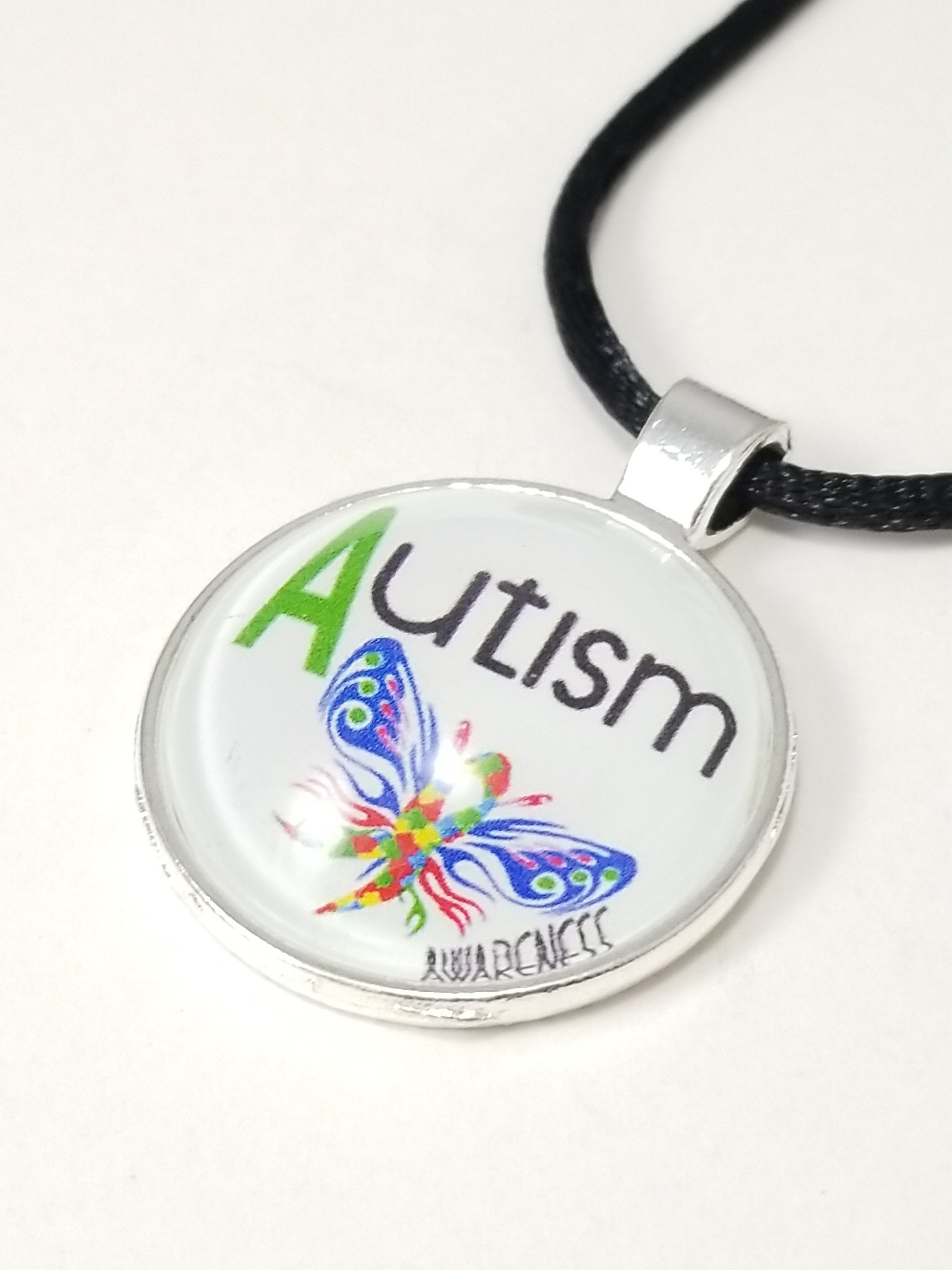 Autism Butterfly Necklace Autism Necklace Autism Jewelry | Etsy