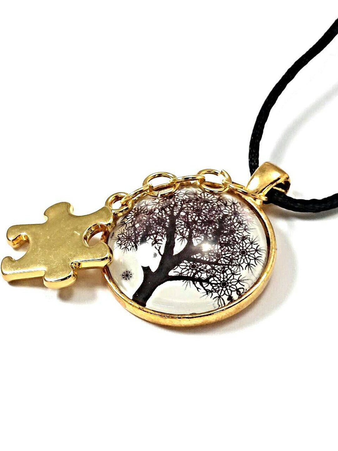 Autism Tree of Life Necklace, Autism Pendant, Autism Awareness Jewelry ...