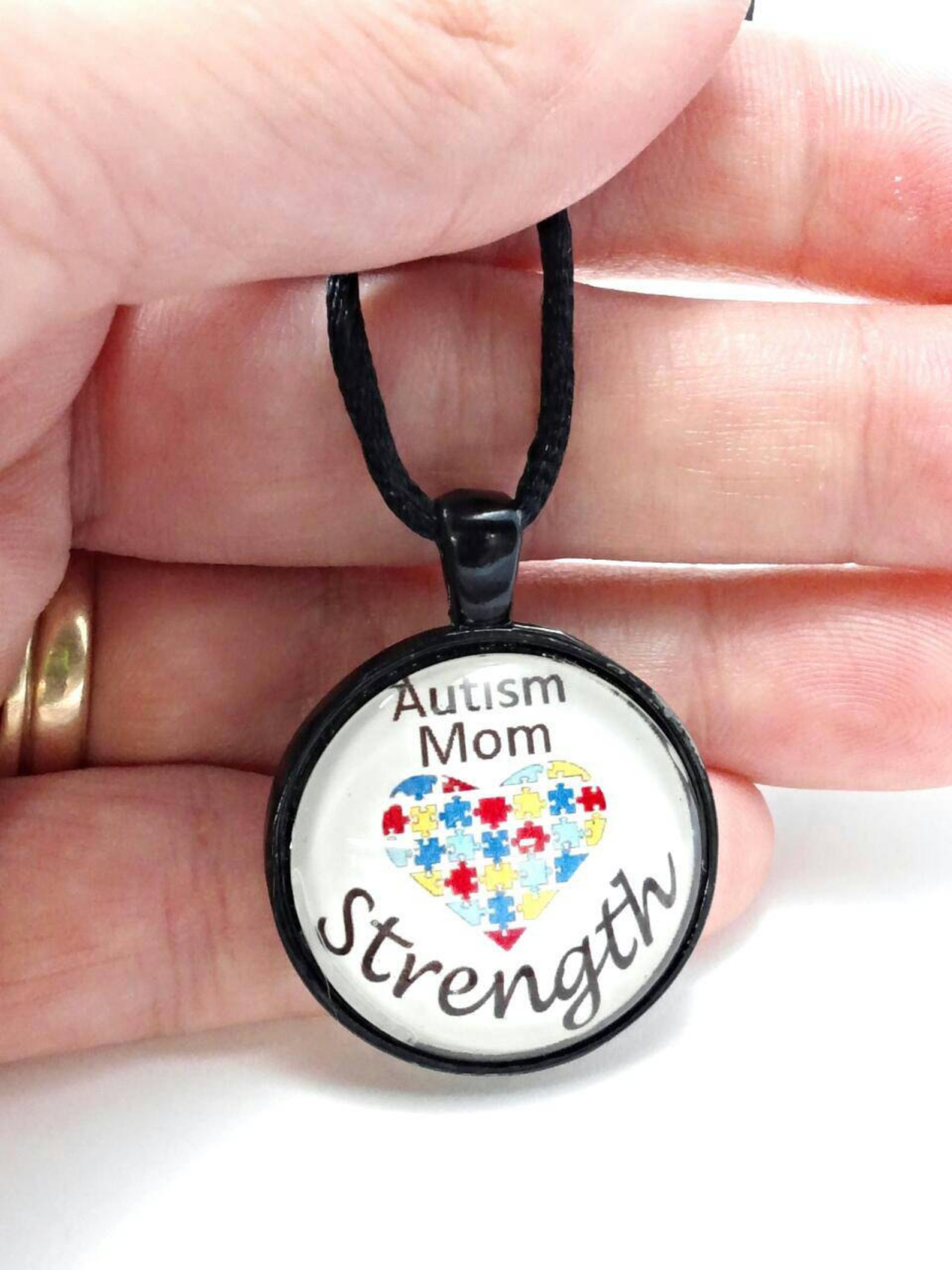 Autism Mom Necklace Autism Awareness Jewelry Mother's - Etsy
