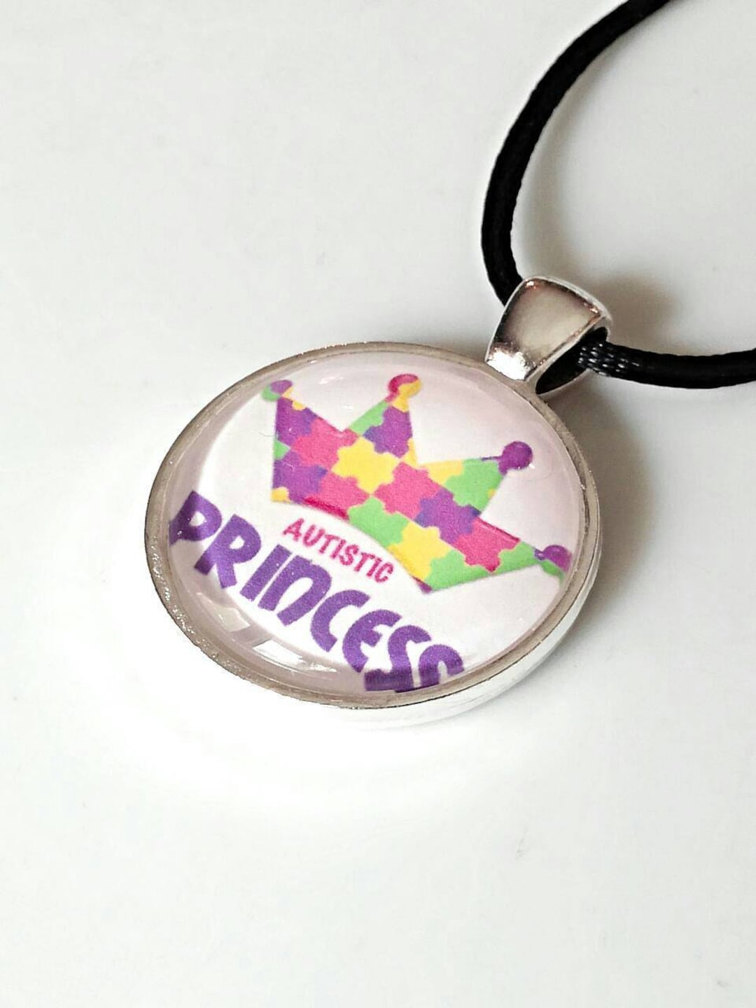 Autism Necklace, Autism Awareness Jewelry, Autistic Princess Necklace ...
