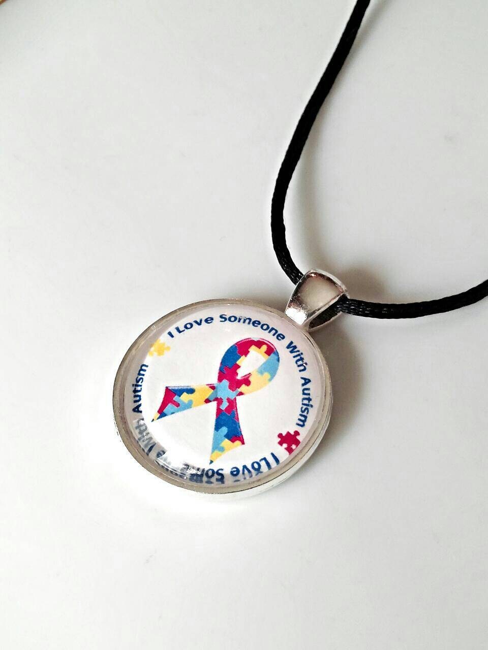Autism Necklace I Love Someone With Autism Autism Jewelry | Etsy