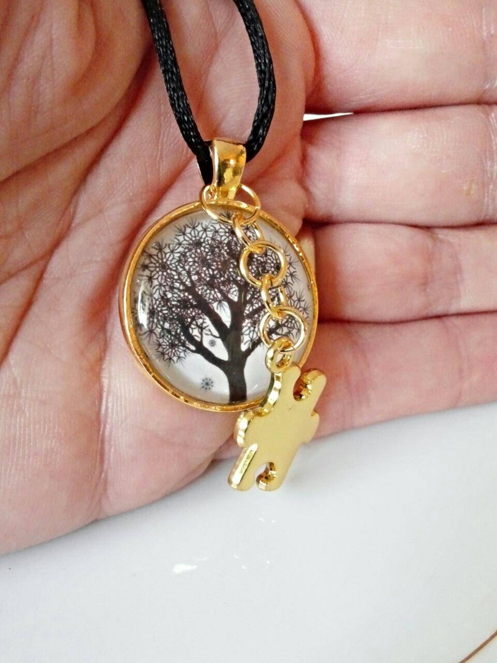 Autism Tree of Life Necklace Autism Pendant Autism Awareness - Etsy