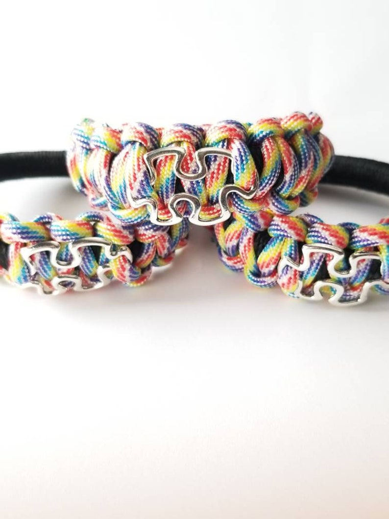 Autism Medical ID Bracelet Multi Colored Stretch Wrist Band - Etsy