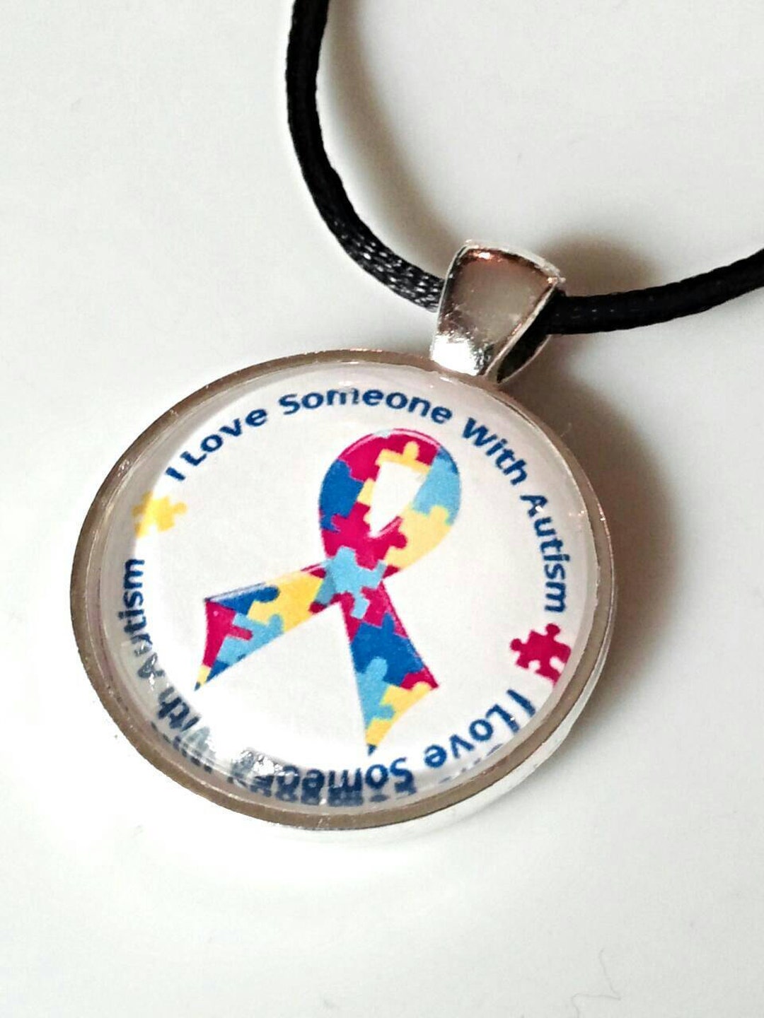 Autism Necklace, I Love Someone With Autism, Autism Jewelry, Autism ...