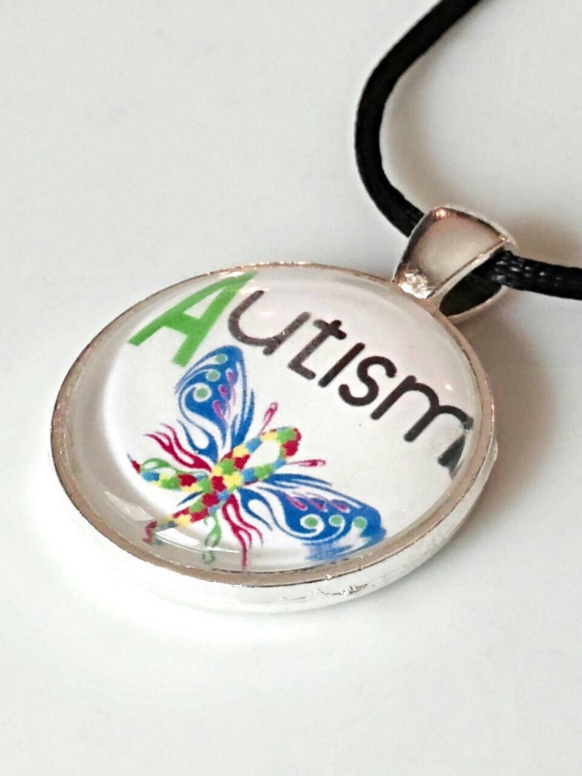 Autism Butterfly Necklace Autism Necklace Autism Jewelry | Etsy