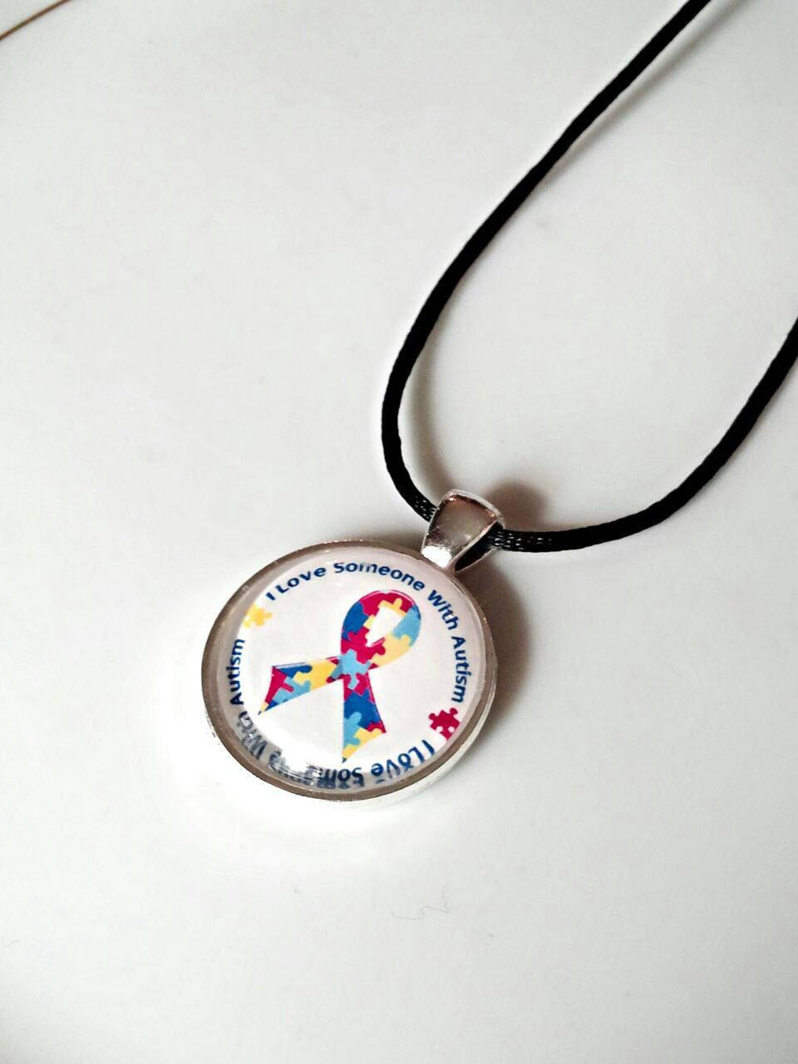 Autism Necklace I Love Someone With Autism Autism Jewelry - Etsy