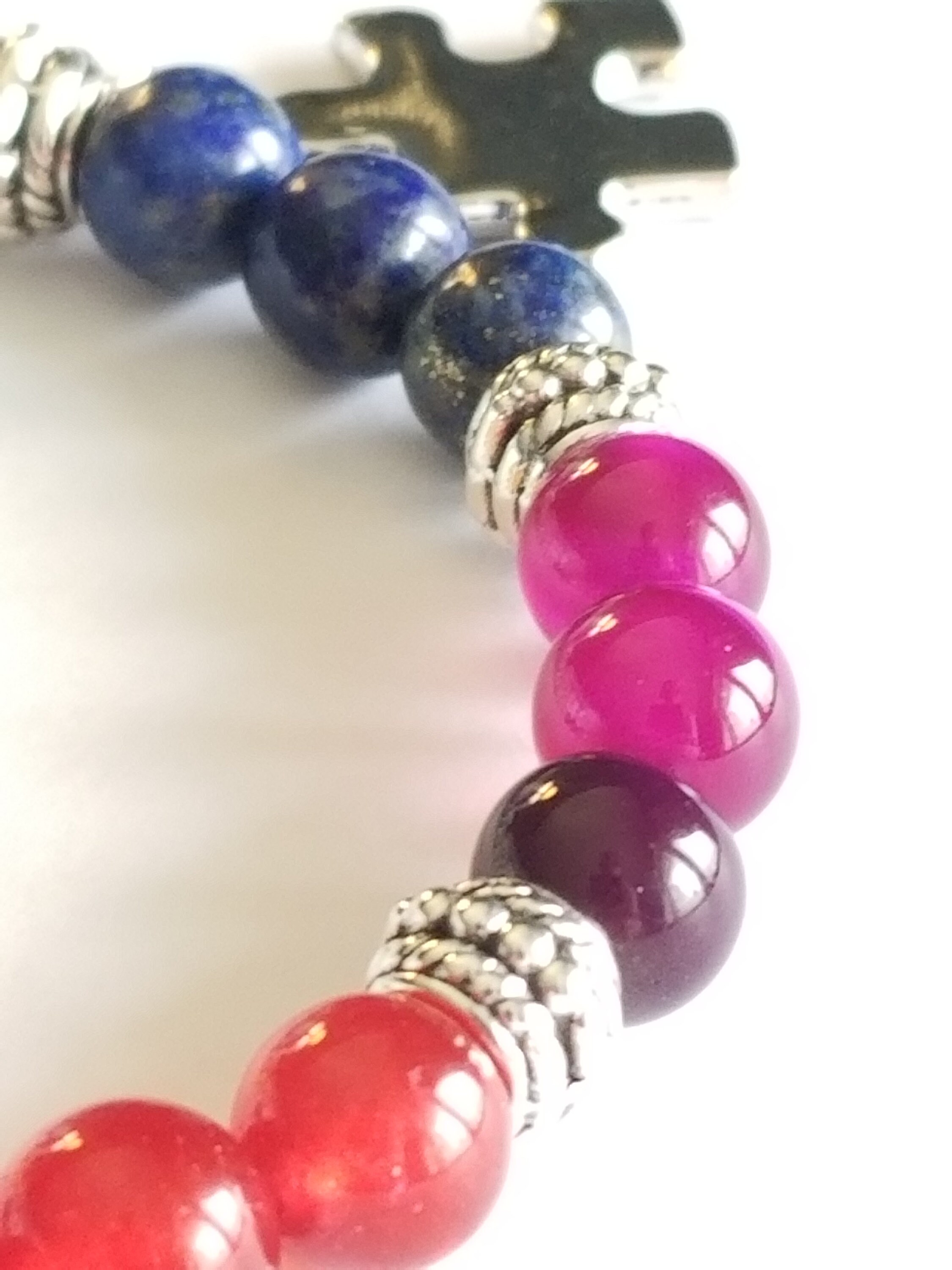 Autism Stretch Bracelet Autism Beaded Bracelet Autism Mom | Etsy