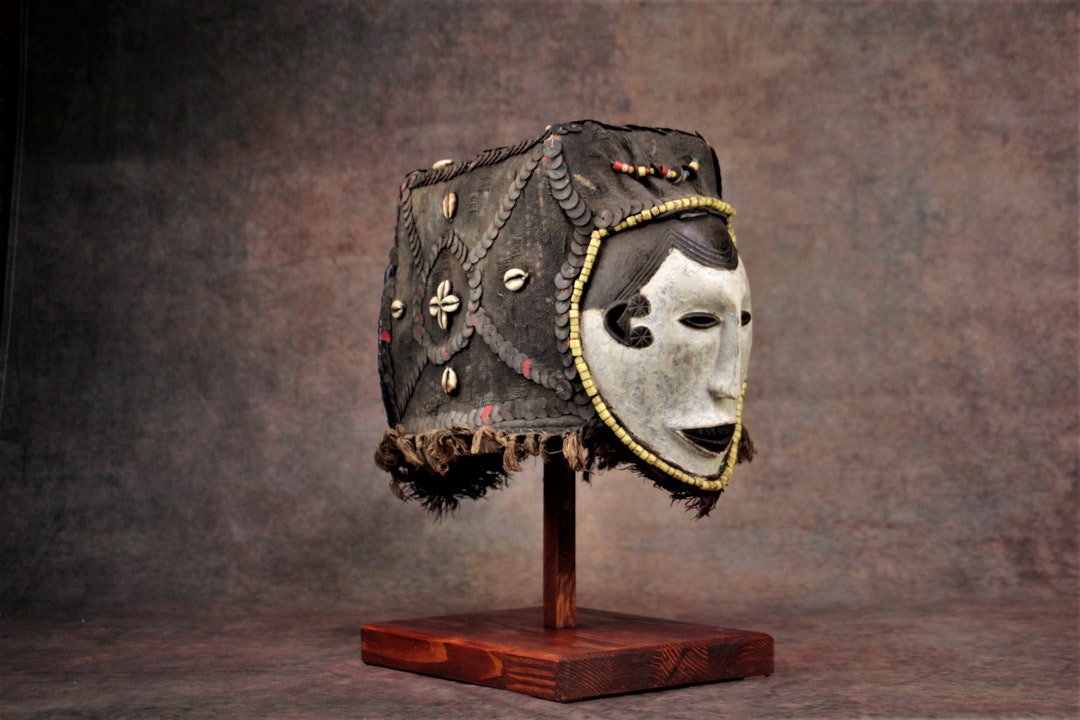 Rare Old African Helm Mask (helmet) Double Face, IGBO Ethnic Group From ...
