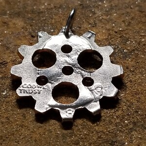 Gear Pendant Gear Necklace Gear Head Pendant Gear Head Necklace ...