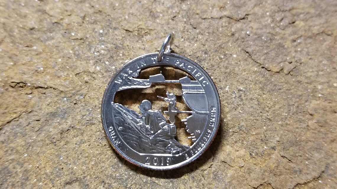 War in the Pacific Pendant War in the Pacific Necklace Guam | Etsy