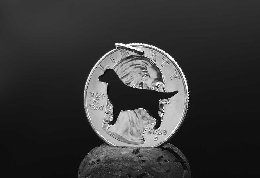 Golden Retriever Dog Necklace Made From Coin, Golden Lover Pendant ...