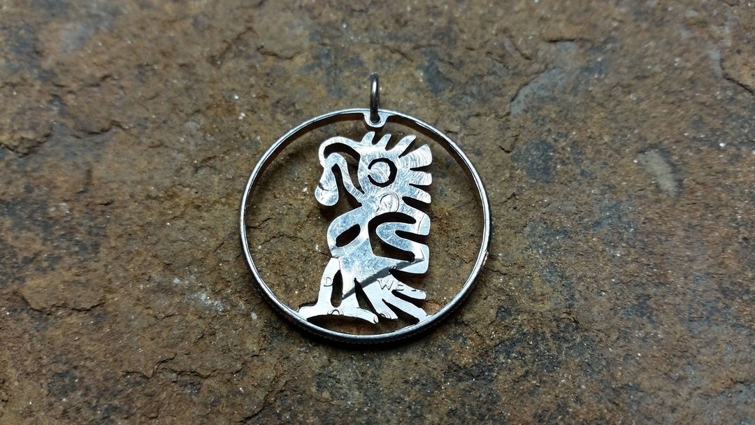 Mayan Bird Coin Necklace Mayan Bird Pendant Ancient Culture World ...