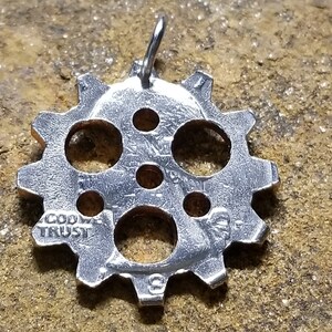 Gear Pendant Gear Necklace Gear Head Pendant Gear Head Necklace ...