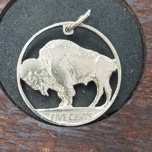 Buffalo Nickel Pendant Buffalo Nickel Necklace Native American Pendant ...