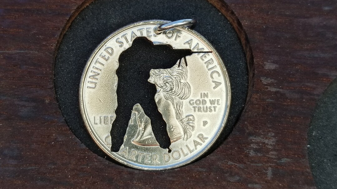 Hand-cut Sniper Coin Pendant Necklace - Elite Military Hero Jewelry ...