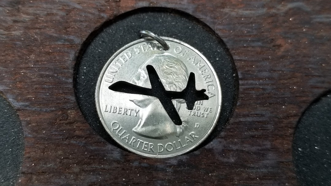 Hand-cut MQ-9 Reaper Drone Coin Necklace - Iconic Air Force UAV Jewelry ...