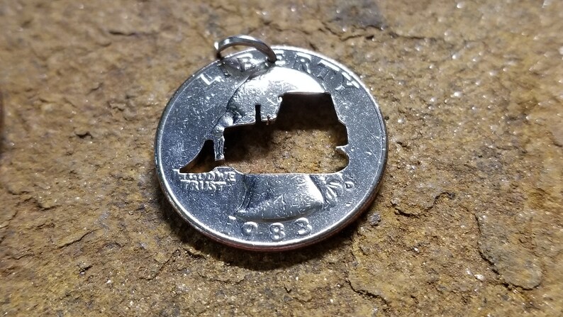 Hand Cut Coin Bulldozer Pendant Necklace, Construction Jewelry - Etsy