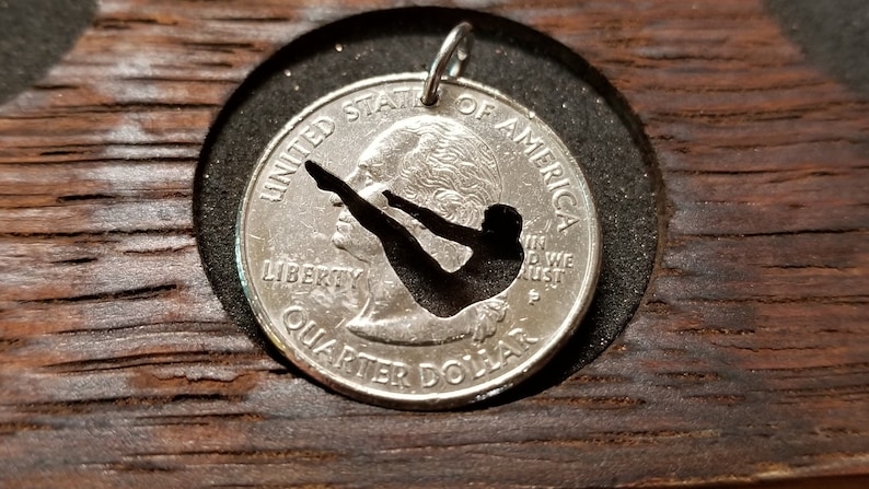 Diving Pendant Diver Pendant Diving Necklace Diver - Etsy