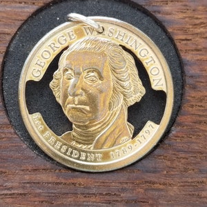 George Washington Pendant George Washington Necklace US Presidential ...