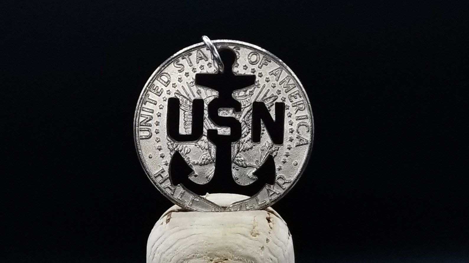 US Navy Pendant Navy Emblem Pendant US Navy Necklace Navy Logo Necklace ...