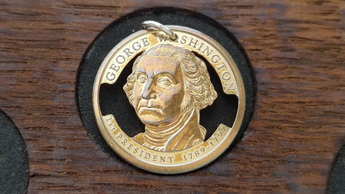 George Washington pendant George Washington necklace US | Etsy
