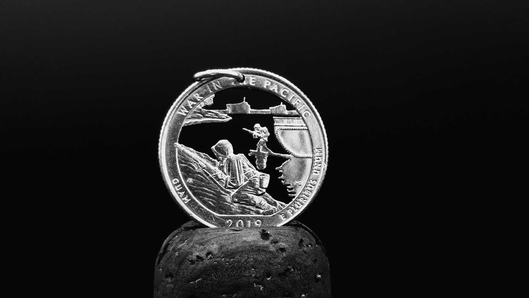 War in the Pacific Pendant War in the Pacific Necklace Guam Pendant ...