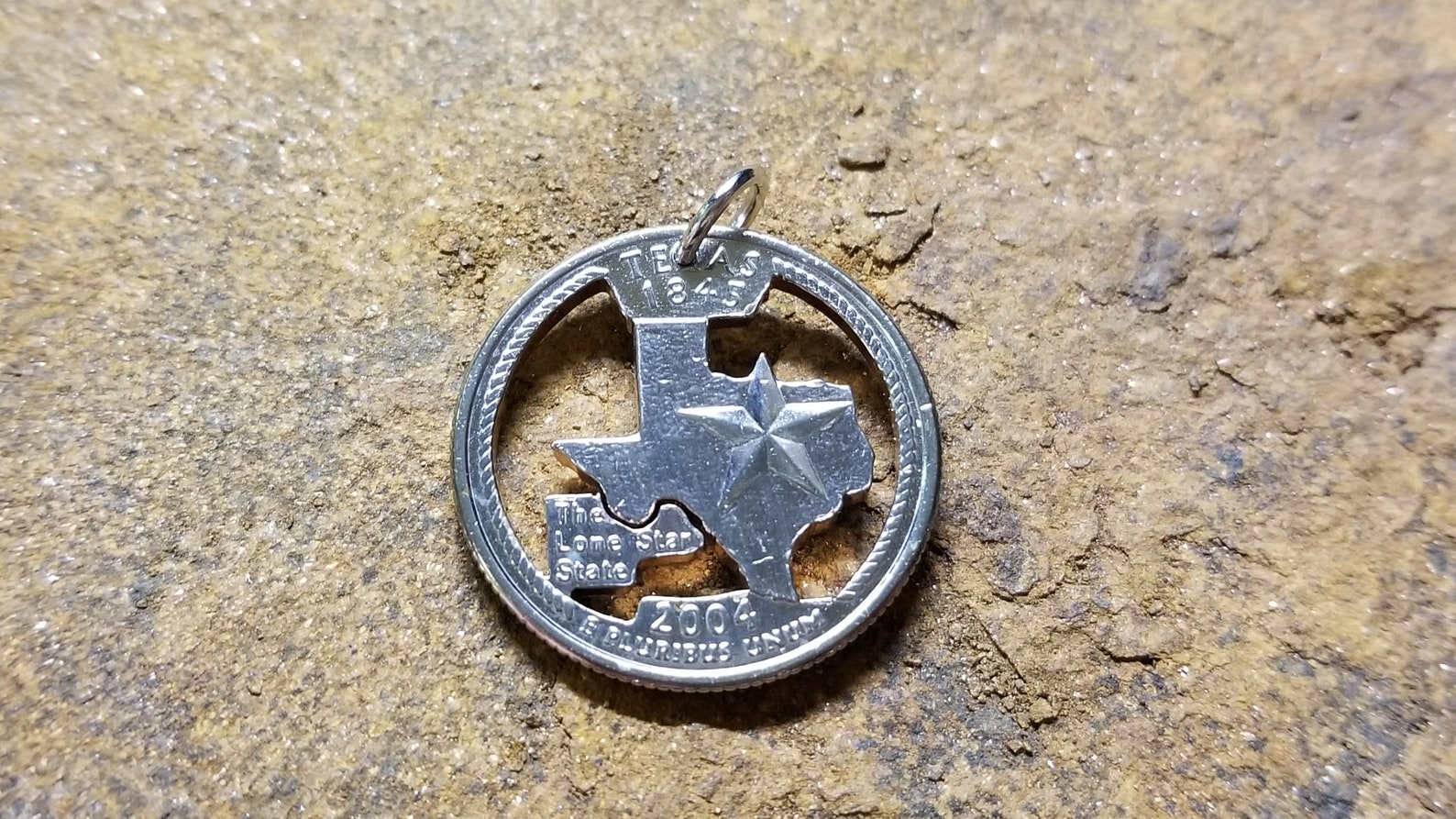 Texas Pendant Texas Necklace Lone Star State Pendant TX | Etsy