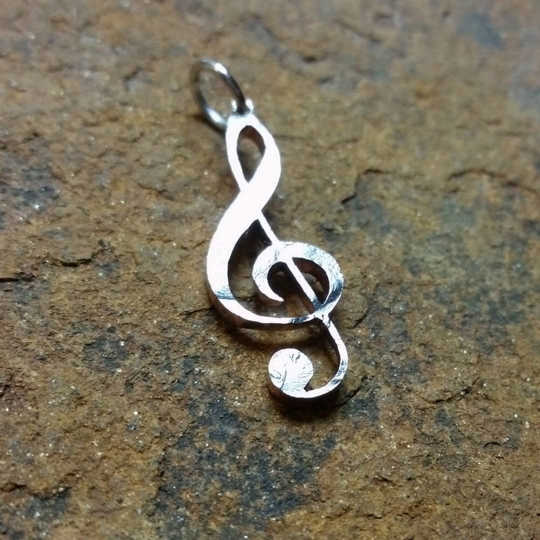 Treble Clef Pendant Music Pendant Treble Clef Necklace Music Necklace ...