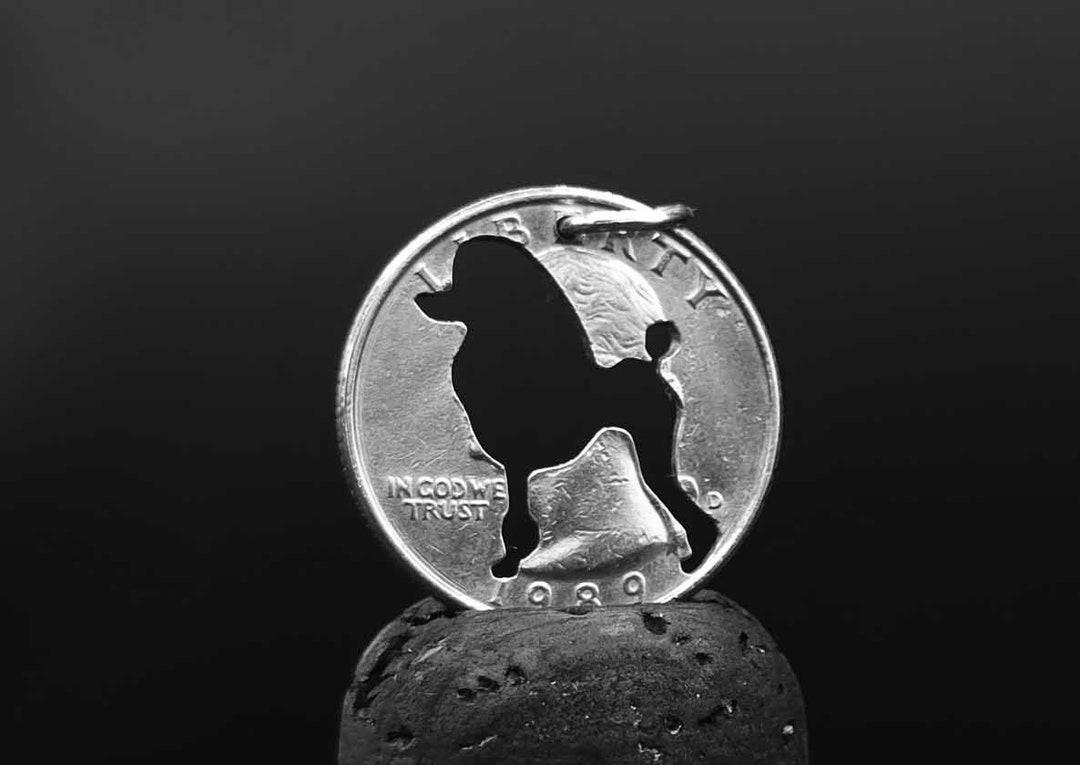 Poodle Dog Necklace Made From Coin, Poodle Lover Pendant Poodle Dog ...
