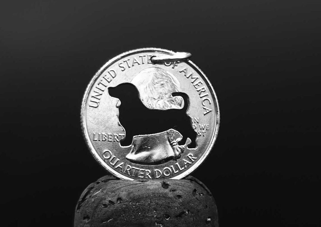 Basset Hound Dog Necklace Made From Coin, Basset Hound Lover Pendant ...