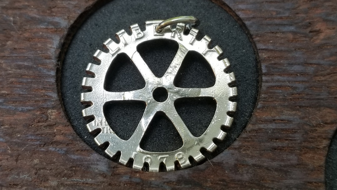 Gear Pendant Gear Necklace Gear Head Pendant Gear Head Necklace ...
