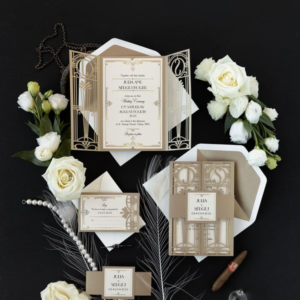 Gatsby Monogram - Etsy